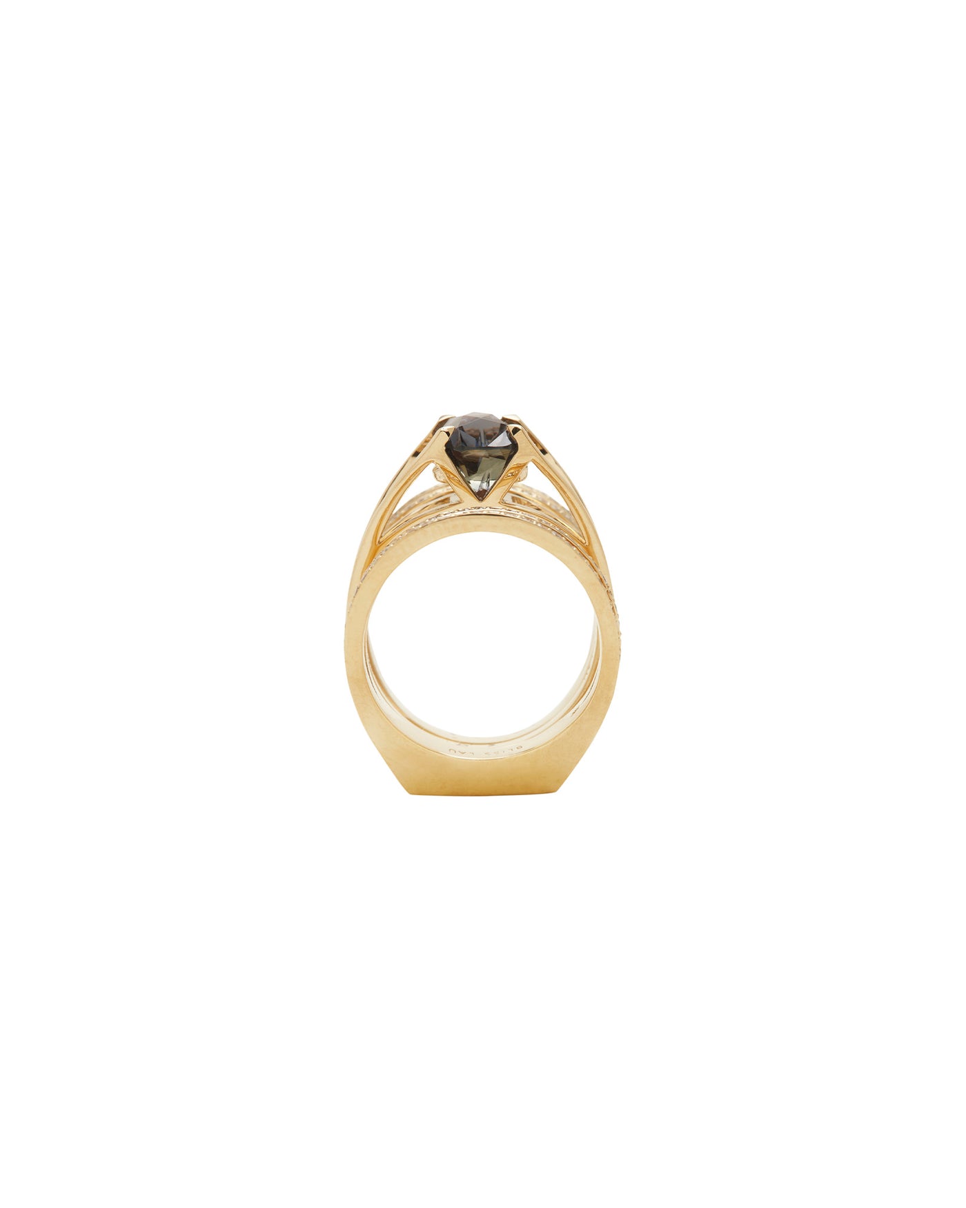 Elegant Elliptical Enclose Ring Set