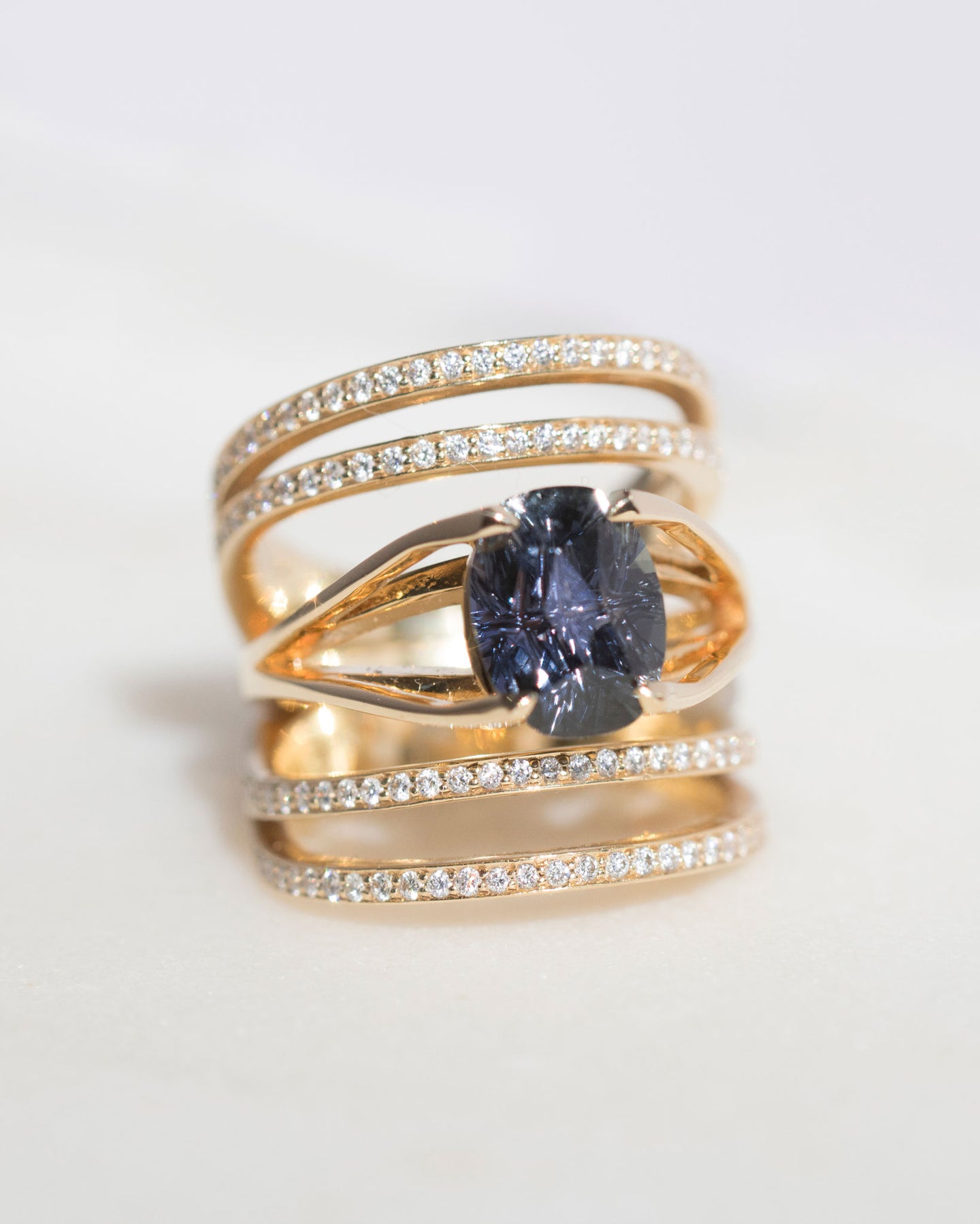 Elliptical Enclose Ring Set + Centered Ring – Bliss Lau