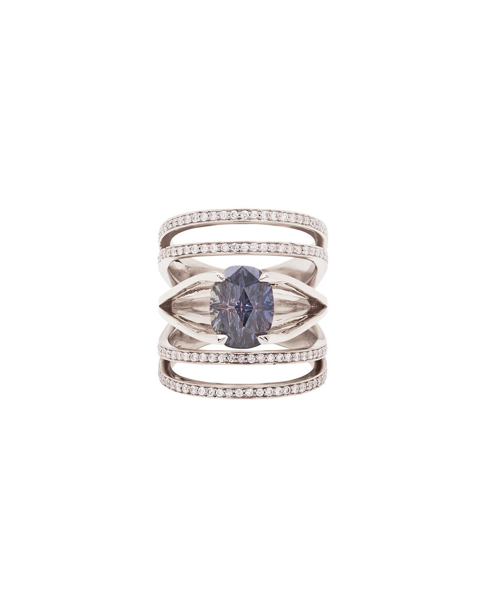 Elegant Elliptical Enclose Ring Set
